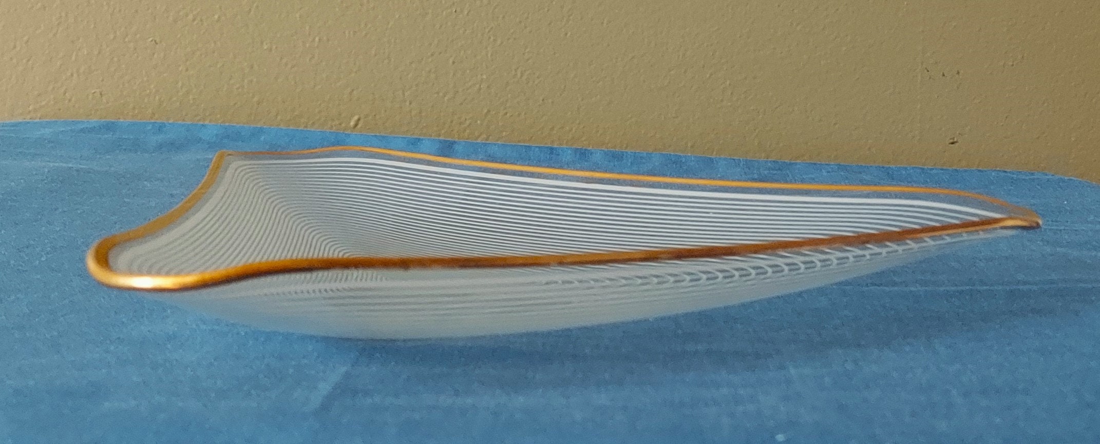 Vintage German Midcentury Op Art Glass Dish - Etsy