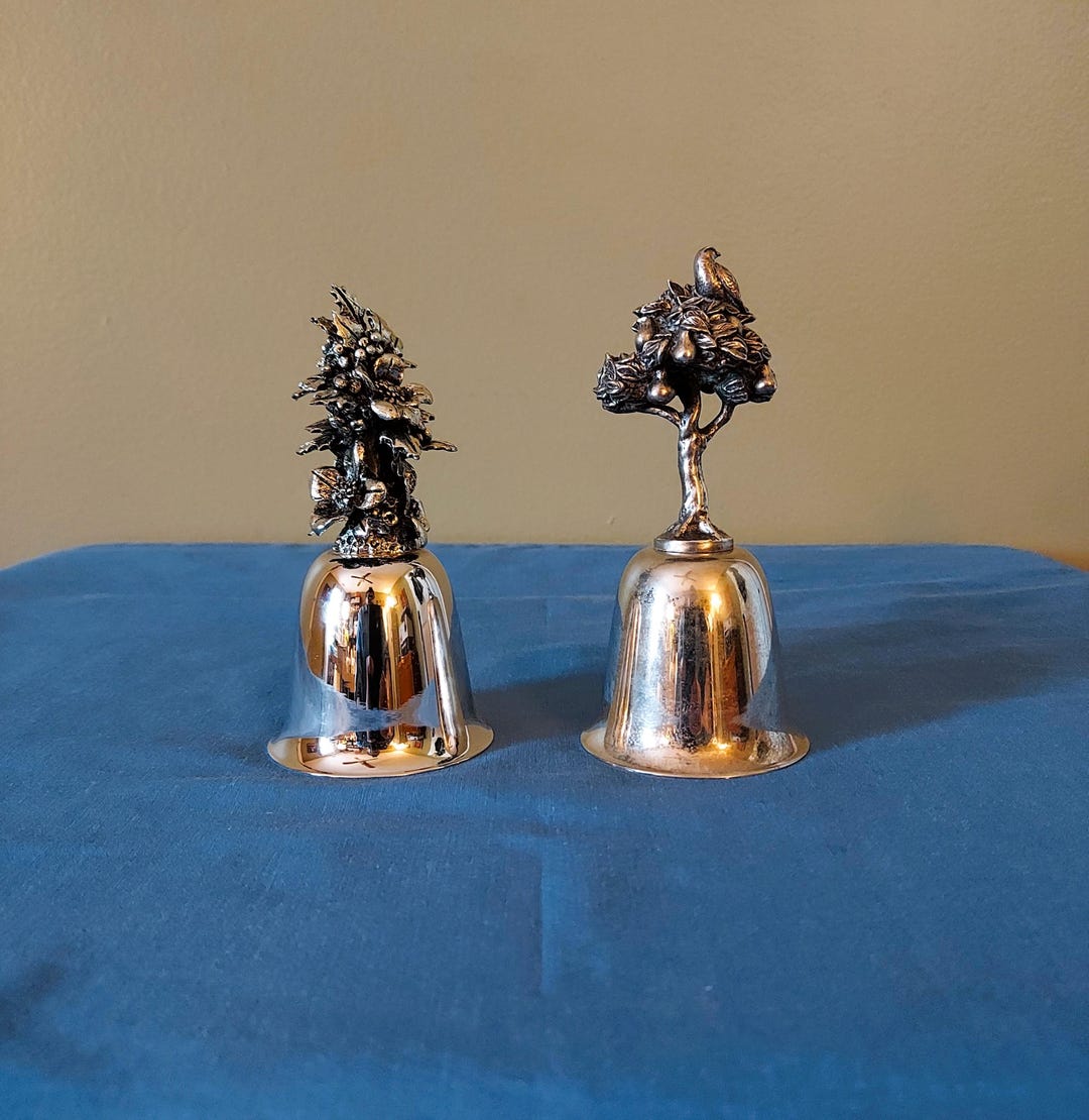 Vintage Danbury Mint Silverplate Bell - Etsy