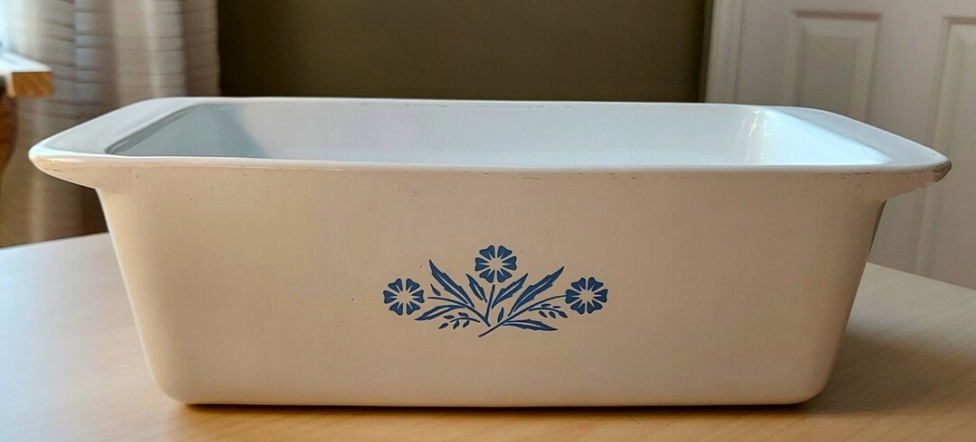 Vintage Corning Ware Blue Cornflower Loaf Pan - Etsy
