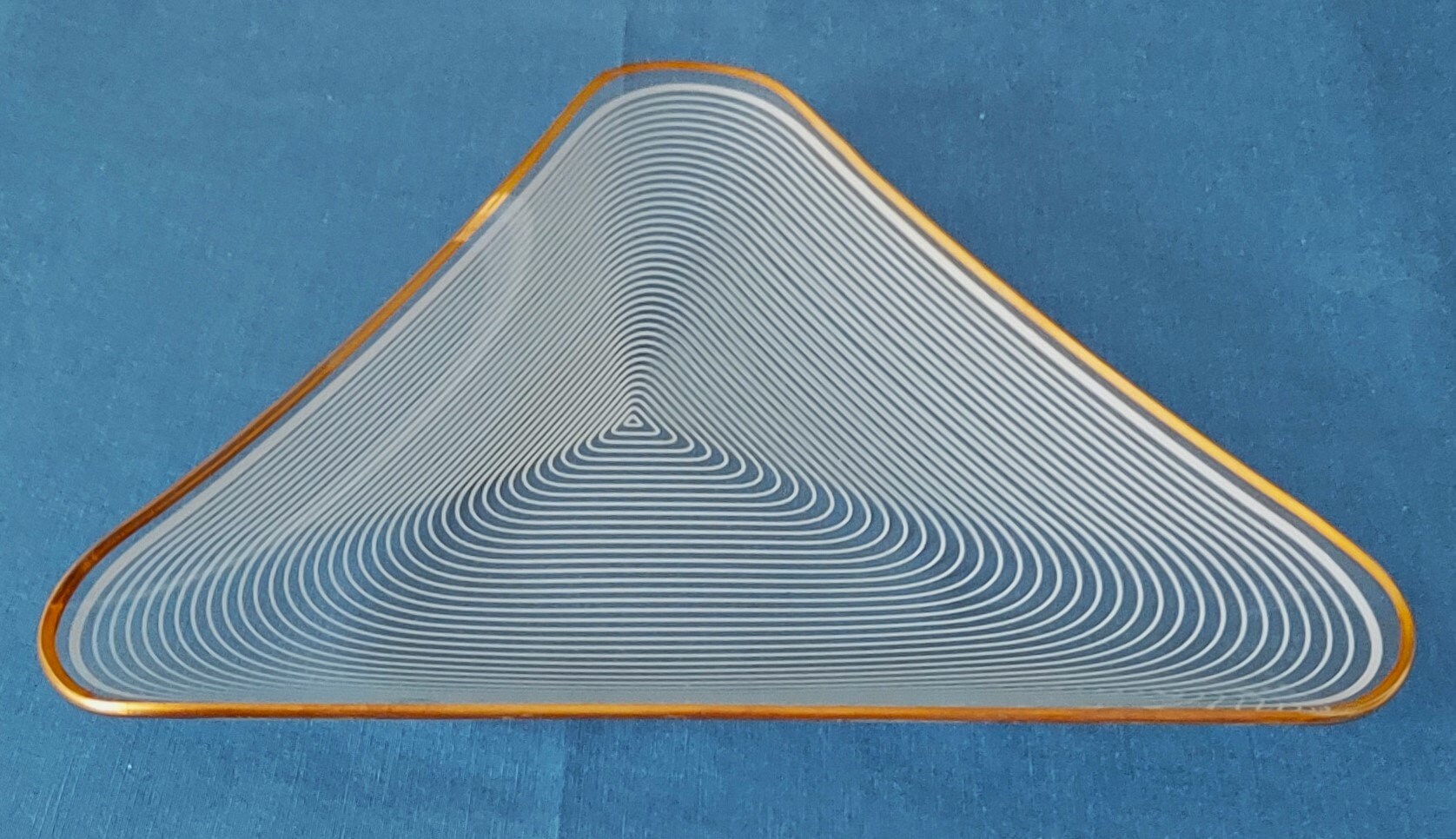 Vintage German Midcentury Op Art Glass Dish - Etsy