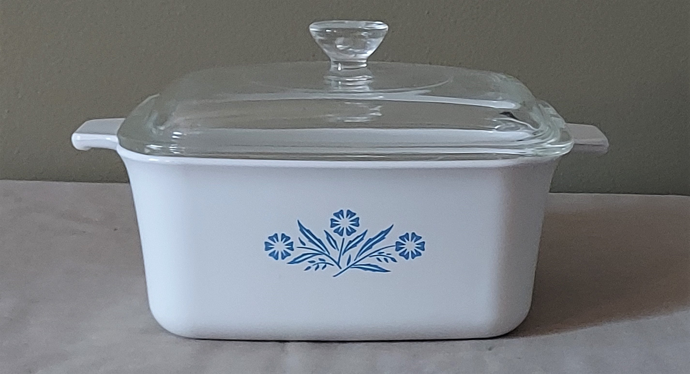 Vintage Corning Ware Blue Cornflower Rectangular Baking Dish With Glass Lid - Etsy
