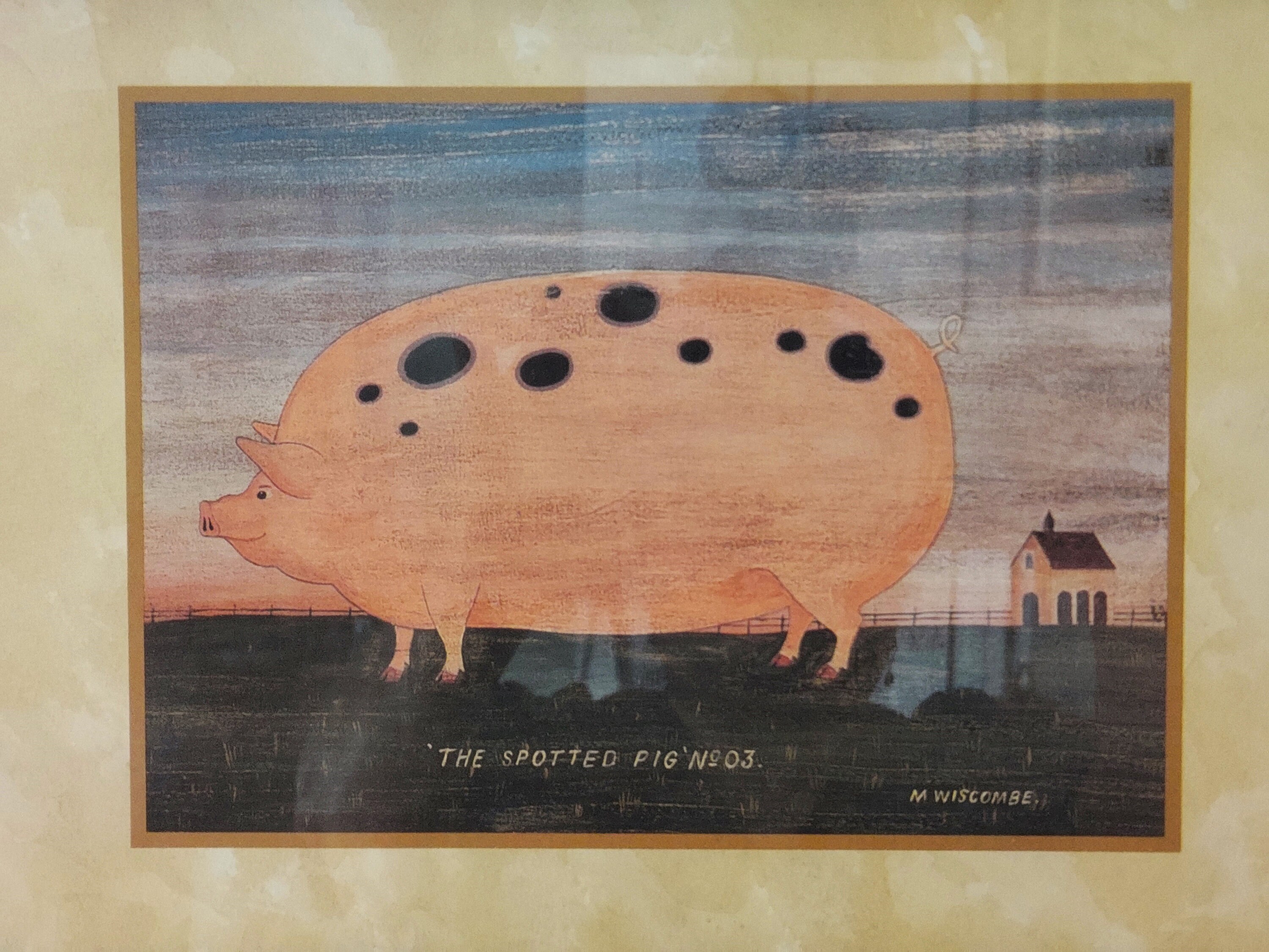 Vintage Martin Wiscombe Farmland Cow and Pig Framed Print - Etsy