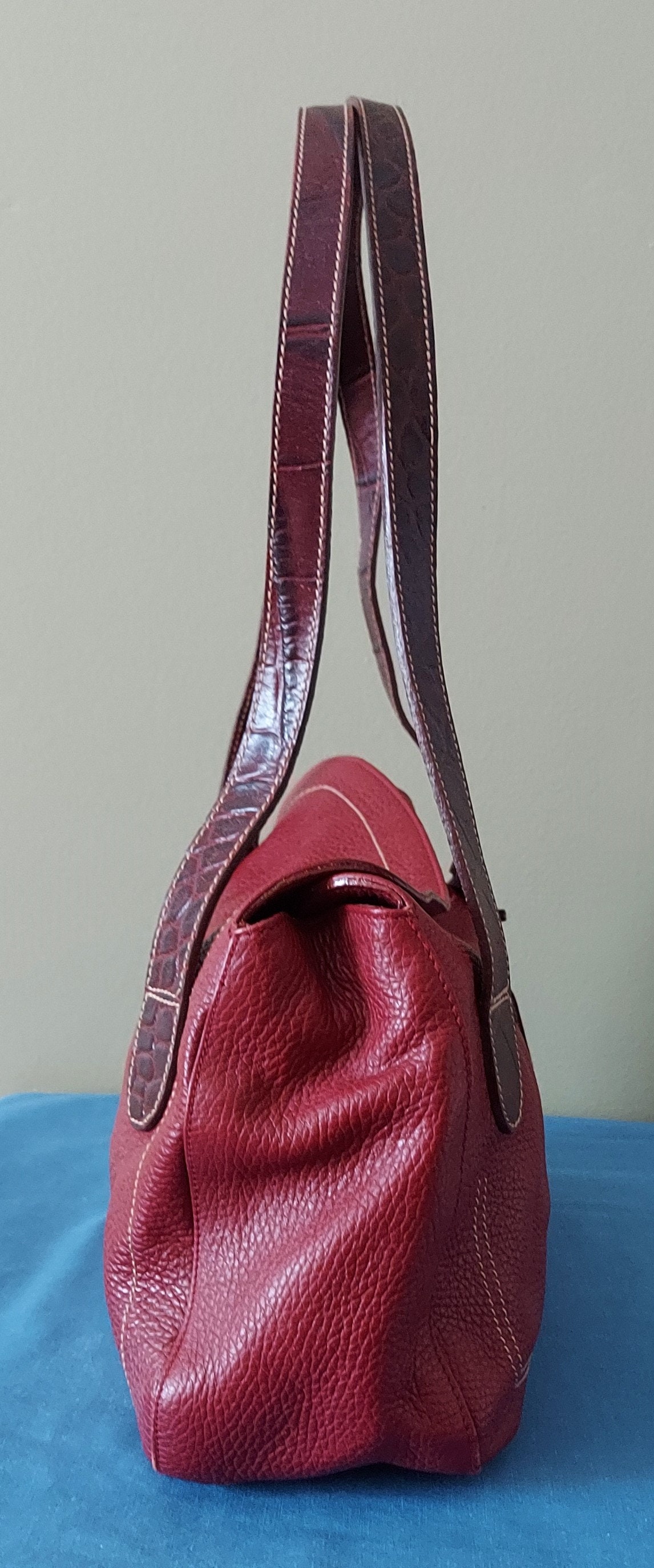 Petusco Red Leather Spanish Handbag - Etsy