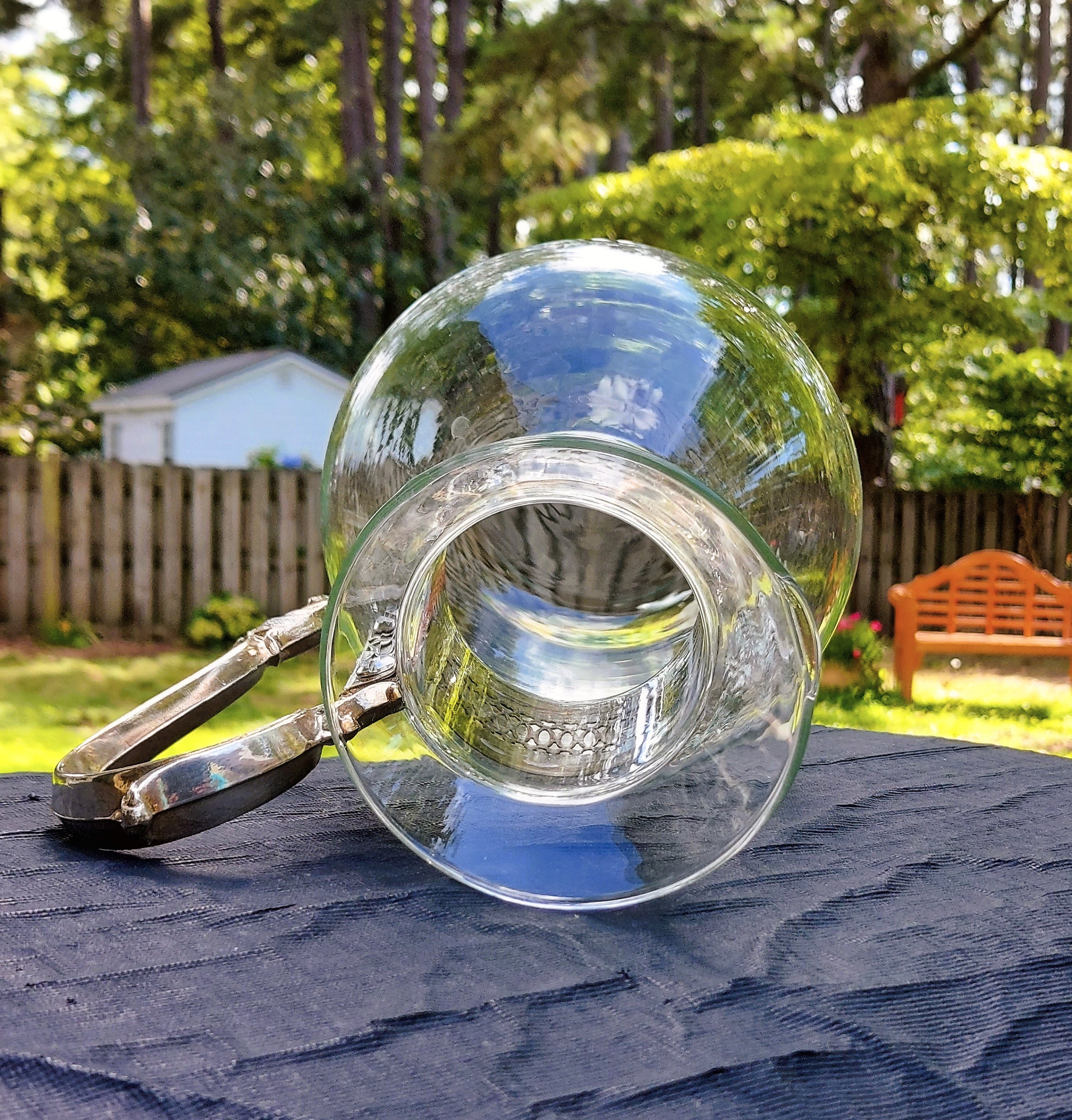 Vintage F.B. Rogers Silverplated Glass Carafe - Etsy