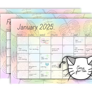 2025 Digital Calendar - Etsy