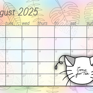 2025 Digital Calendar - Etsy