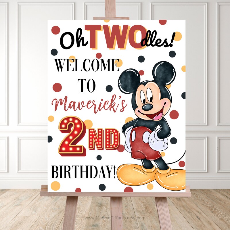 2nd Birthday Poster - Etsy