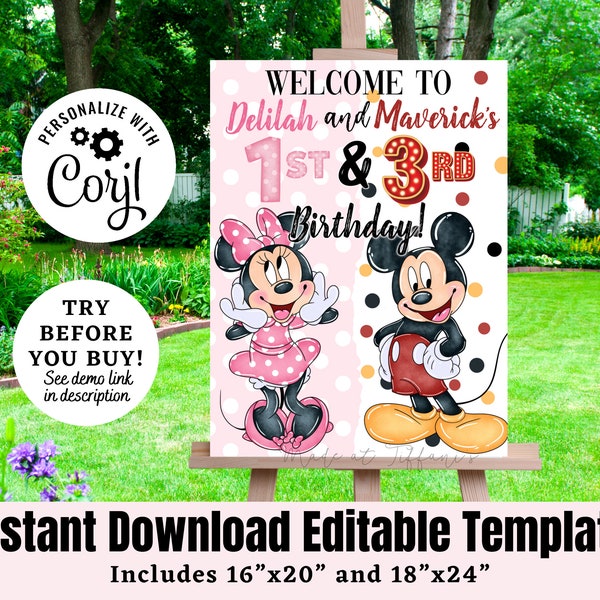 Welcome Board Minnie Mouse - Etsy
