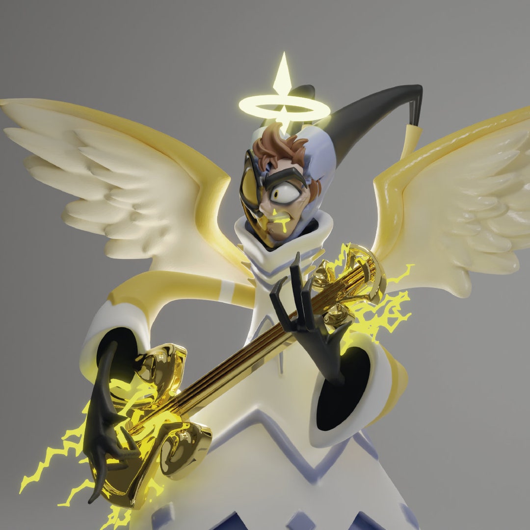 Adam Angel Form From Hazbin Hotel Collectible Statue for Your Home or ...