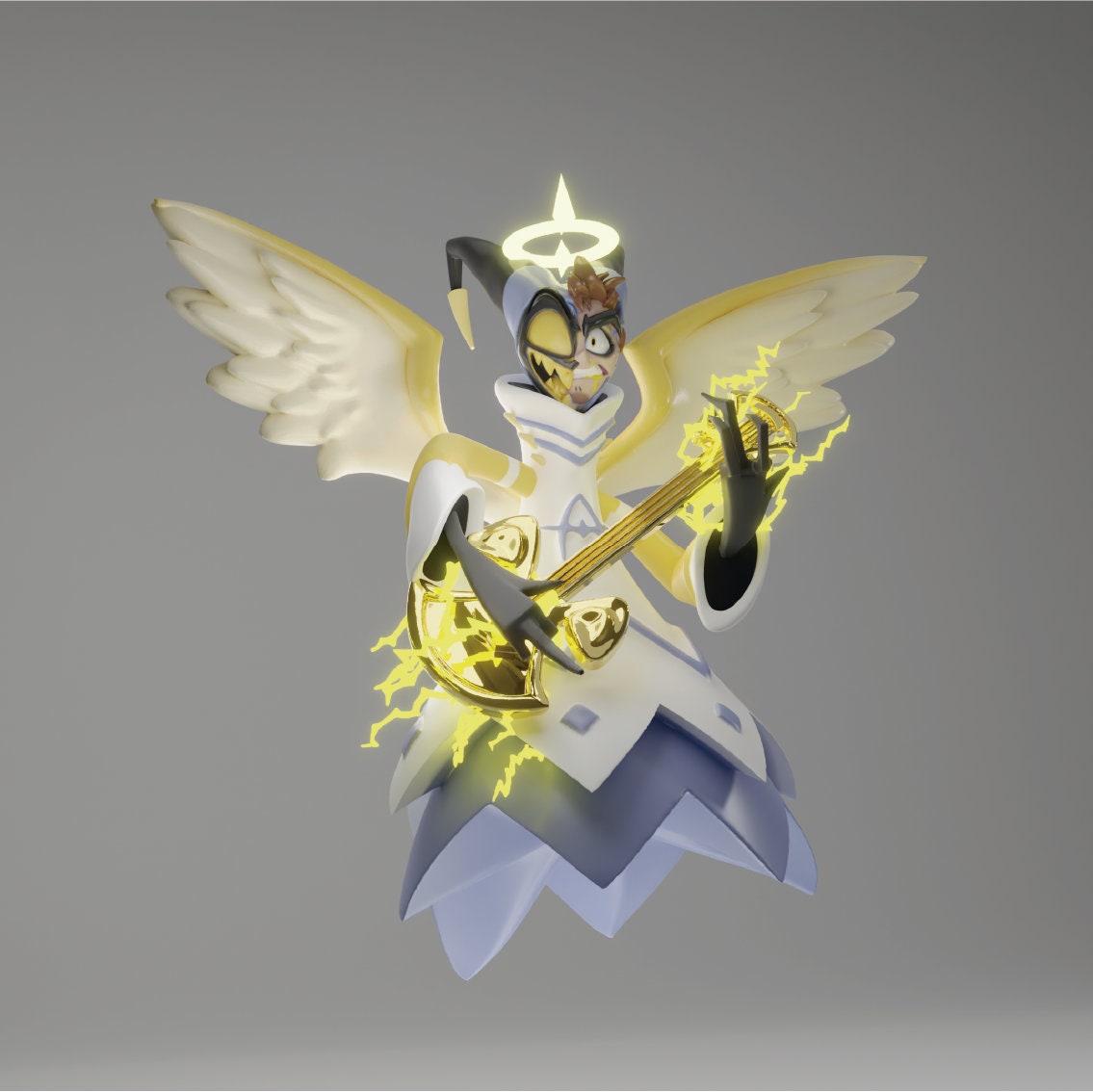 Adam Angel Form From Hazbin Hotel Collectible Statue for Your Home or ...