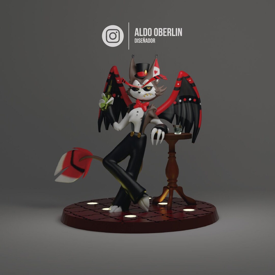 Husk From Hazbin Hotel Collectible Statue for Your Home or Office Desk ...