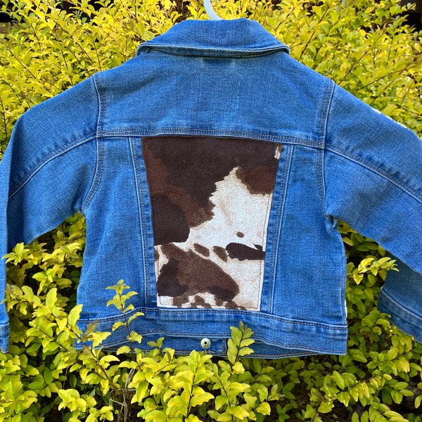 Cow Print Jacket - Etsy