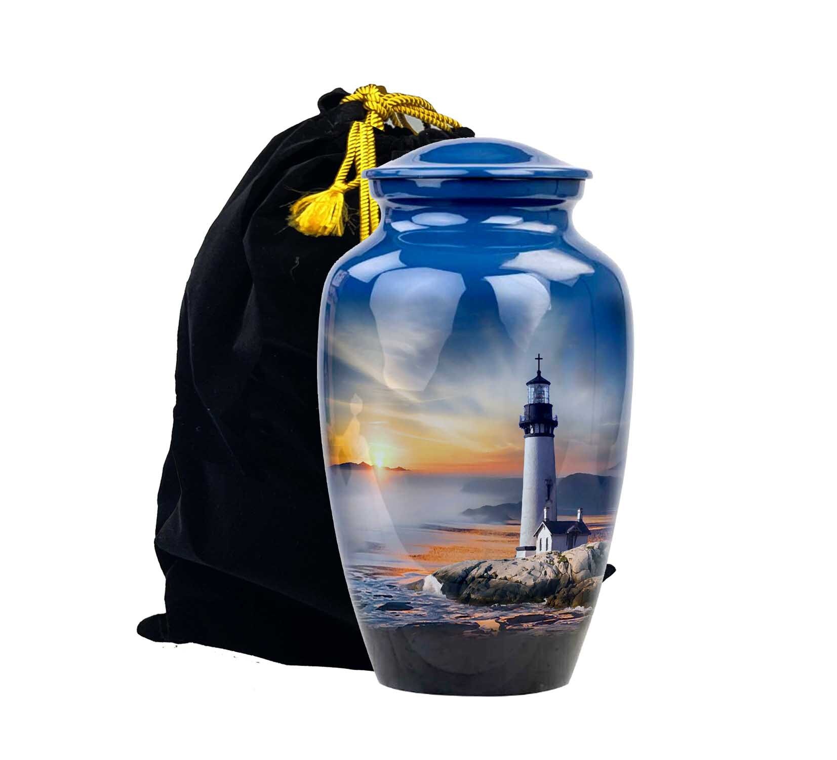 Lighthouse Urn, Lighthouse Urn for Ashes, Handcrafted Lighthouse ...