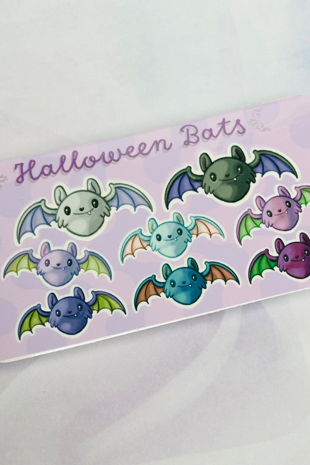 Halloween Bats Sticker Sheet Bat Stickers to Decorate Your Laptop ...