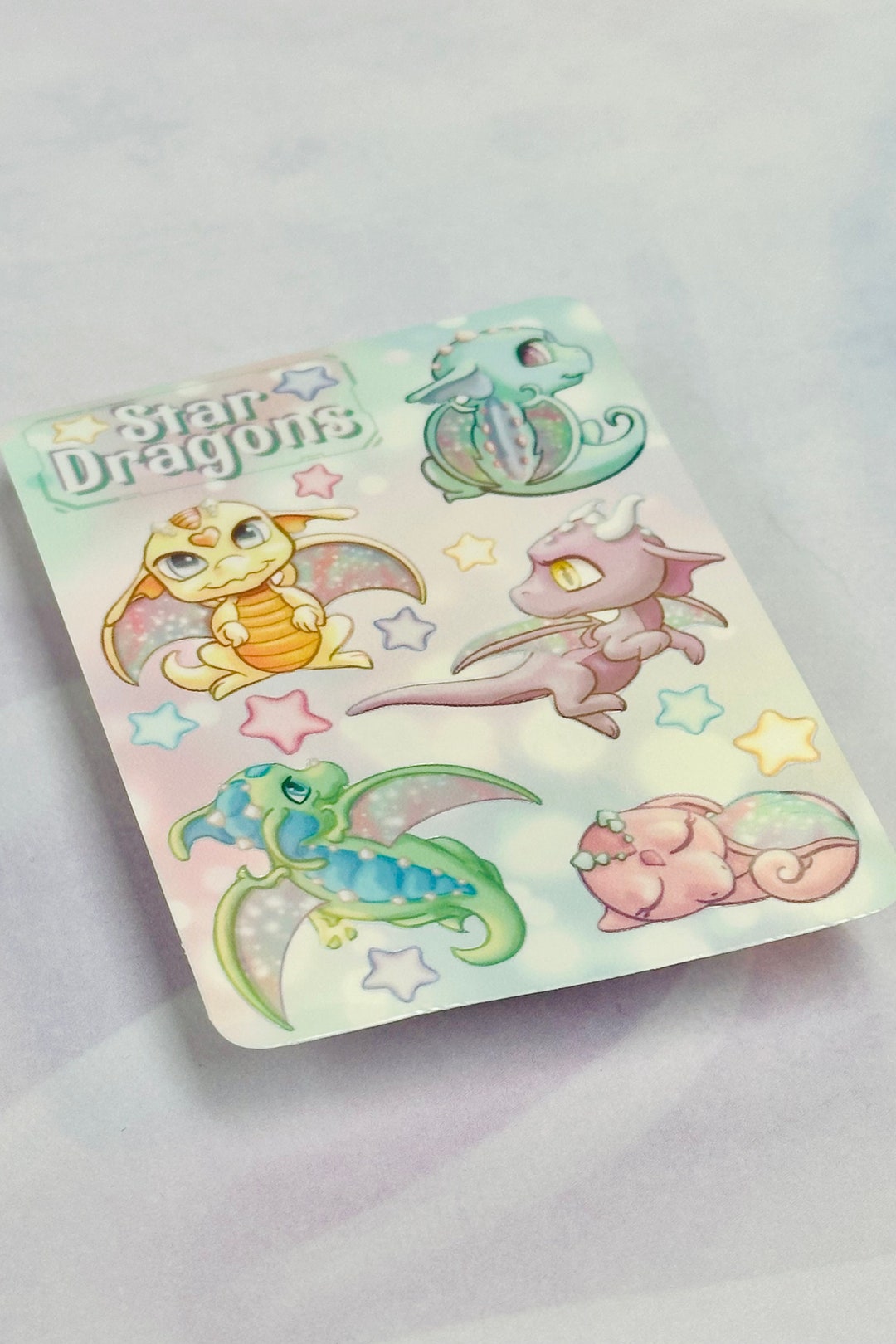 Star Dragon Sticker Sheet to Decorate Your Water Bottle Laptop Journal ...
