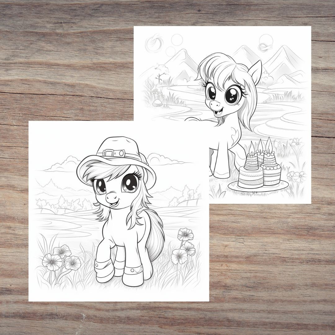 29 Little Pony Coloring, Kids Coloring Book, Coloring Book for Kids ...