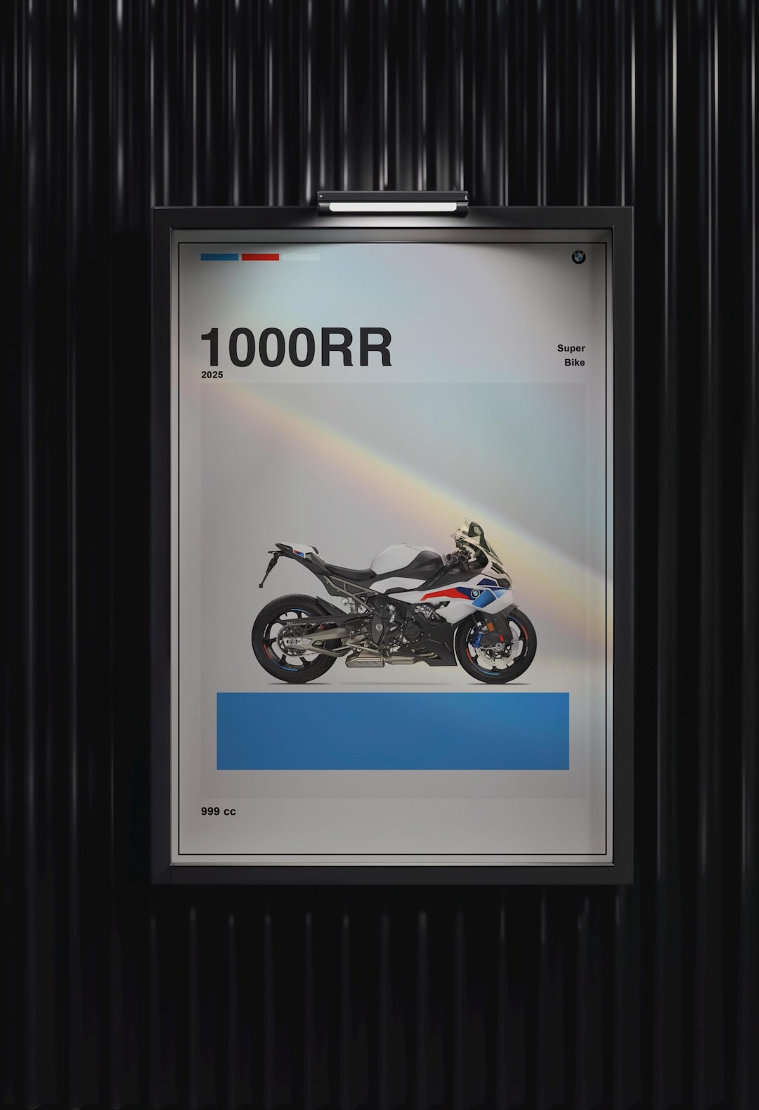 BMW S1000RR 2025 Digital Poster, Superbike Wall Art, Motorcycle Racing ...