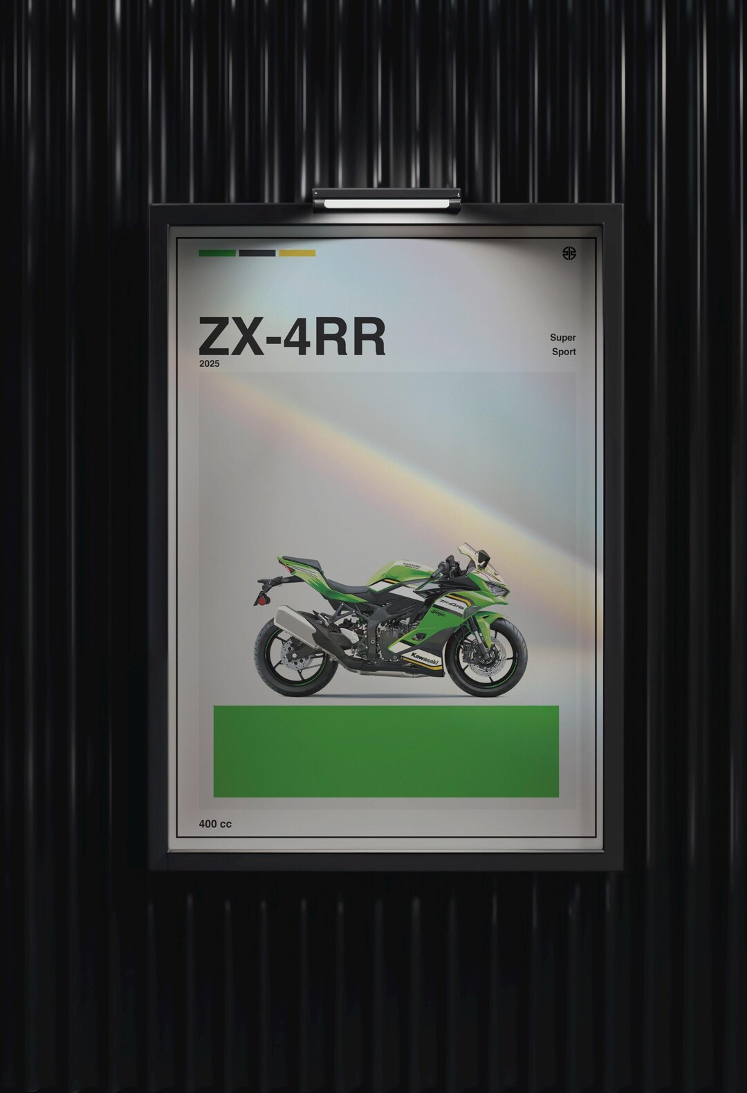 Kawasaki ZX-4RR 2025 Digital Poster, Superbike Wall Art, Ninja Racing ...