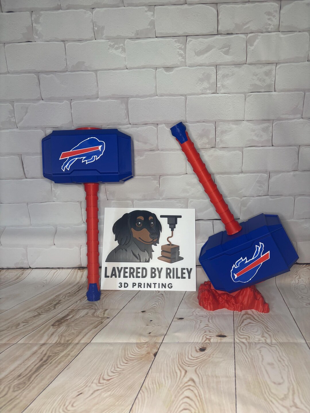 Buffalo Bills Thor Hammer: 3D Printed NFL Fan Art - Etsy
