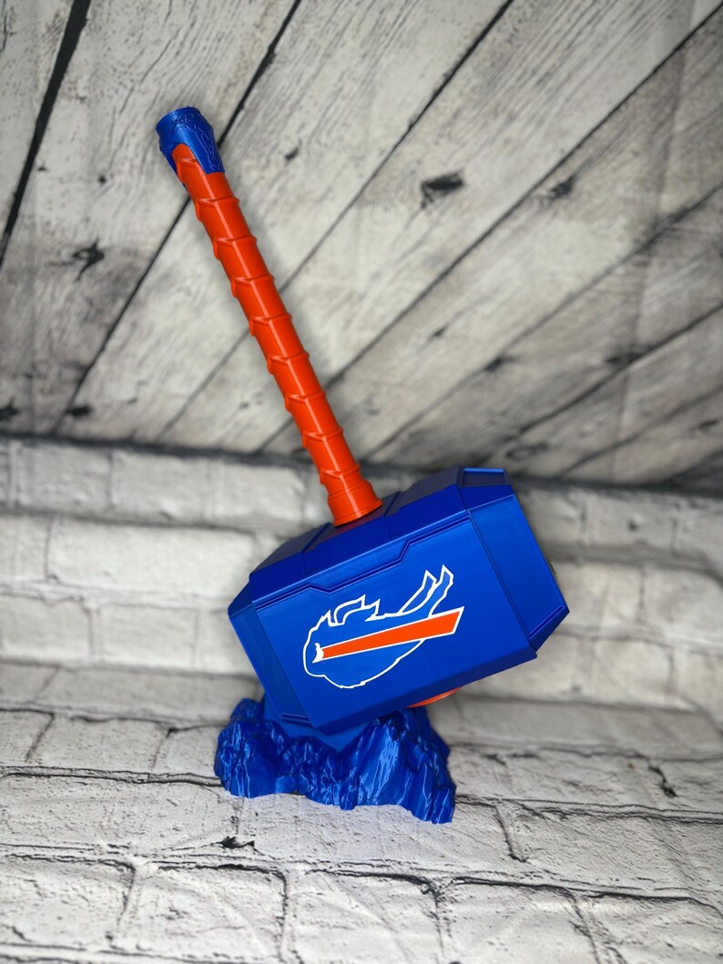 Buffalo Bills Thor Hammer: 3D Printed NFL Fan Art - Etsy