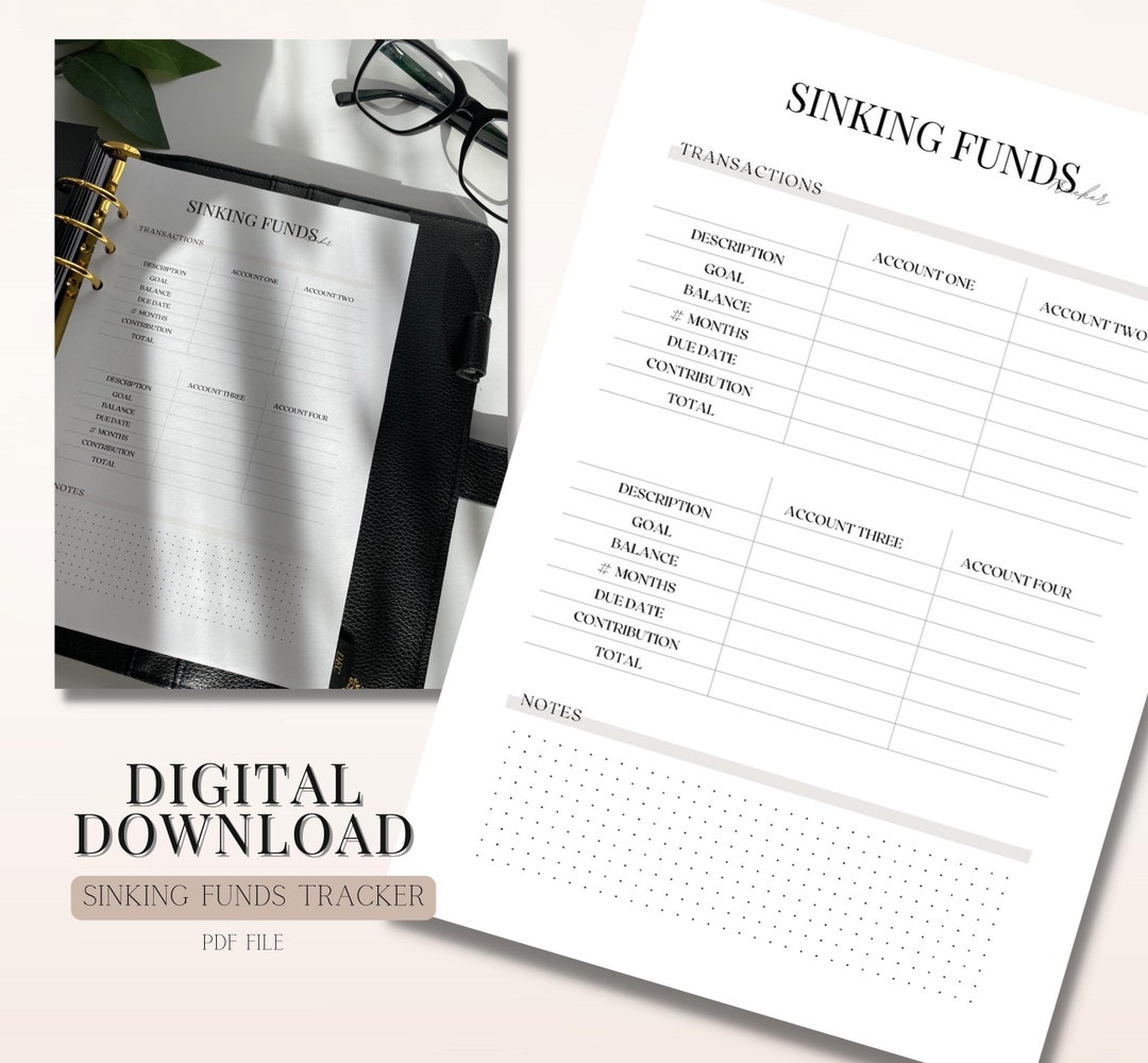 Sinking Funds Tracker | Finance Tracker | Spending Tracker | Printable ...
