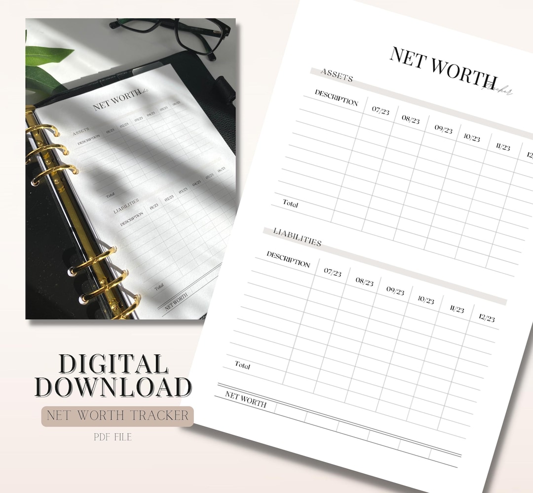 Net Worth Tracker | Investment Tracker | Financial Planner | Saving ...