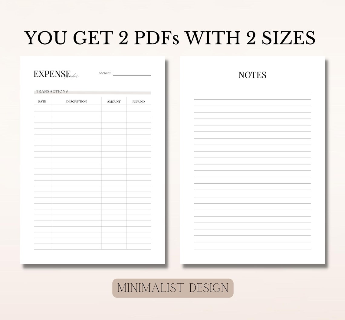 Expense Tracker | Spending Tracker | Bill Tracker | Monthly Bill ...