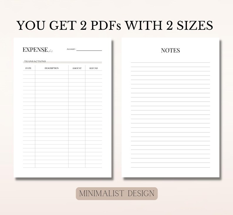 Expense Tracker | Spending Tracker | Bill Tracker | Monthly Bill ...