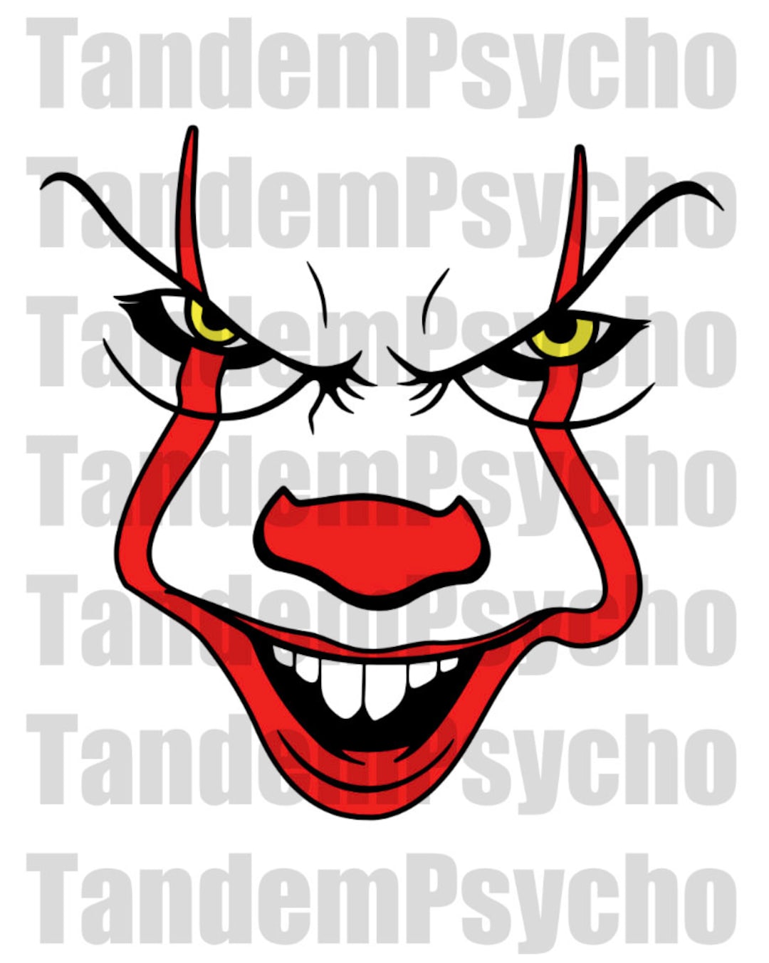 IT Clown Face SVG File We All Float Cricut Cutting File - Etsy