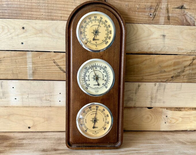 Vintage Springfield Weather Station | Barometer - Etsy