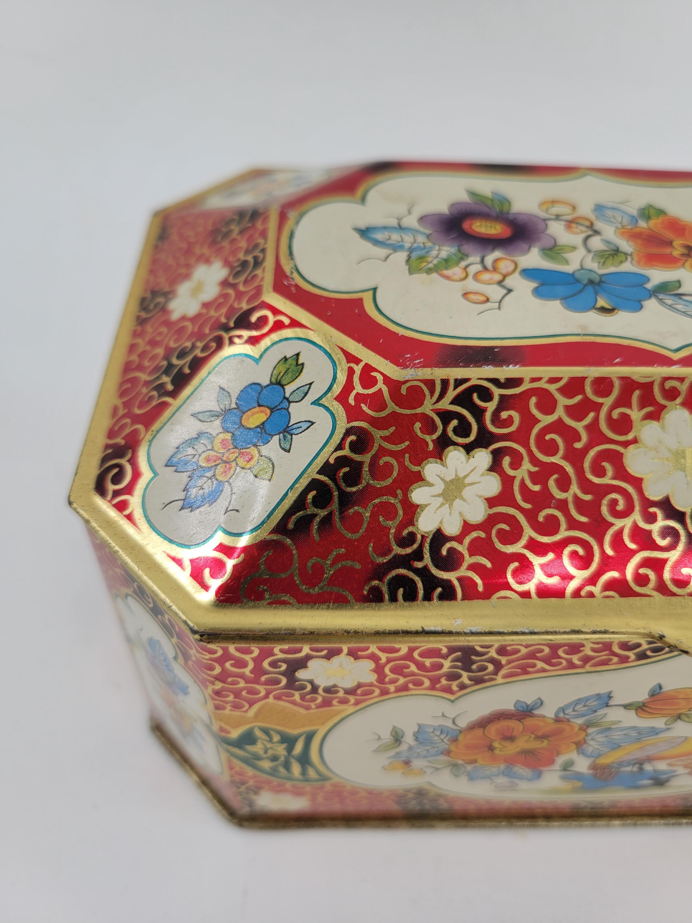 Vintage Victorian Style Floral Tin, Vintage Storage Container - Etsy