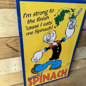 Vintage Metal Sign | Popeye the Sailor Man - Etsy