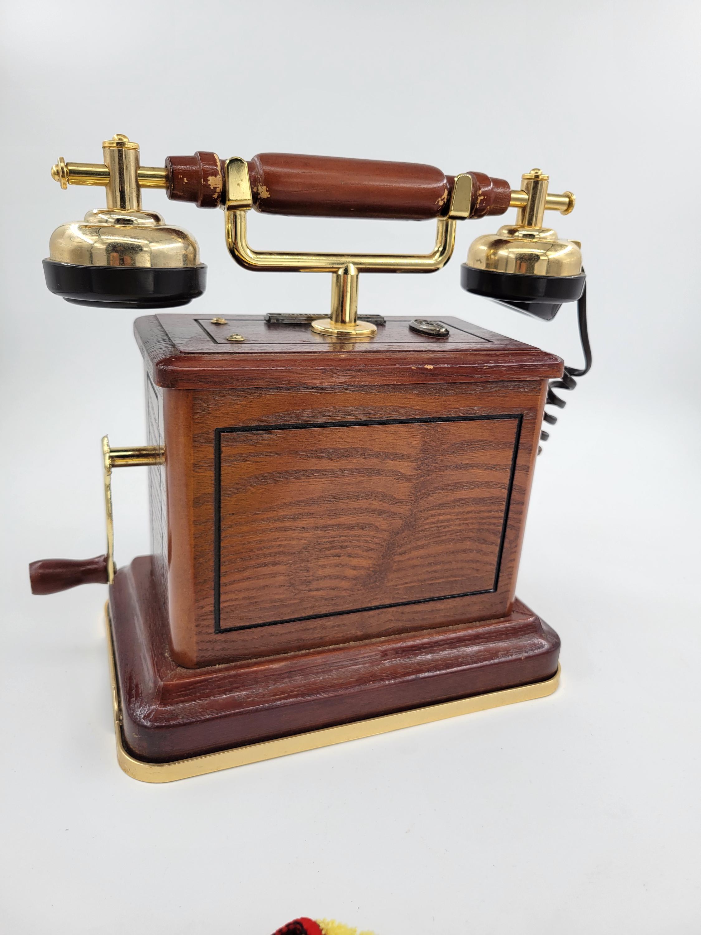 Vintage Wood Phone - Etsy