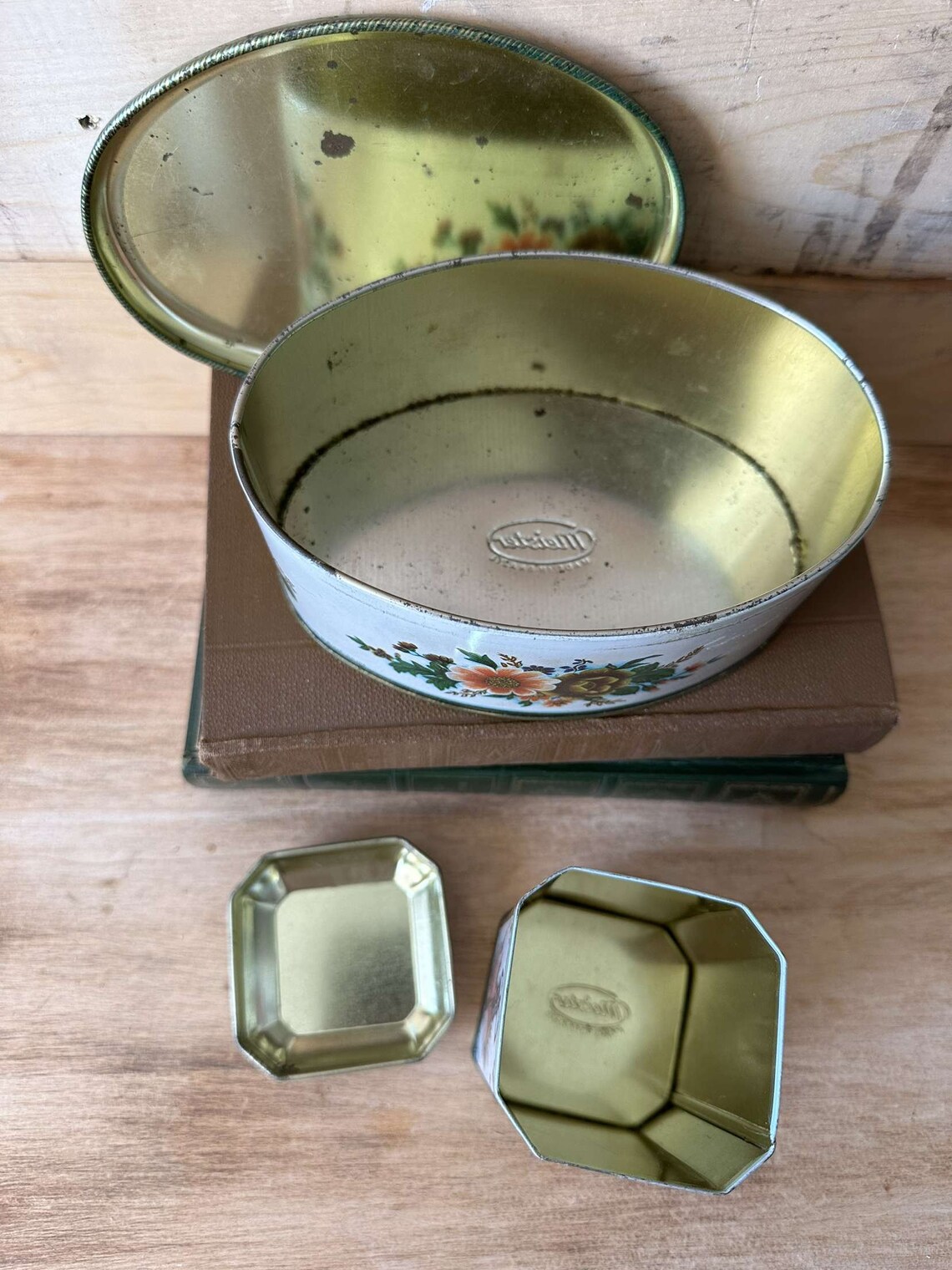 Vintage Victorian Style Floral Tin, Vintage Storage Container - Etsy