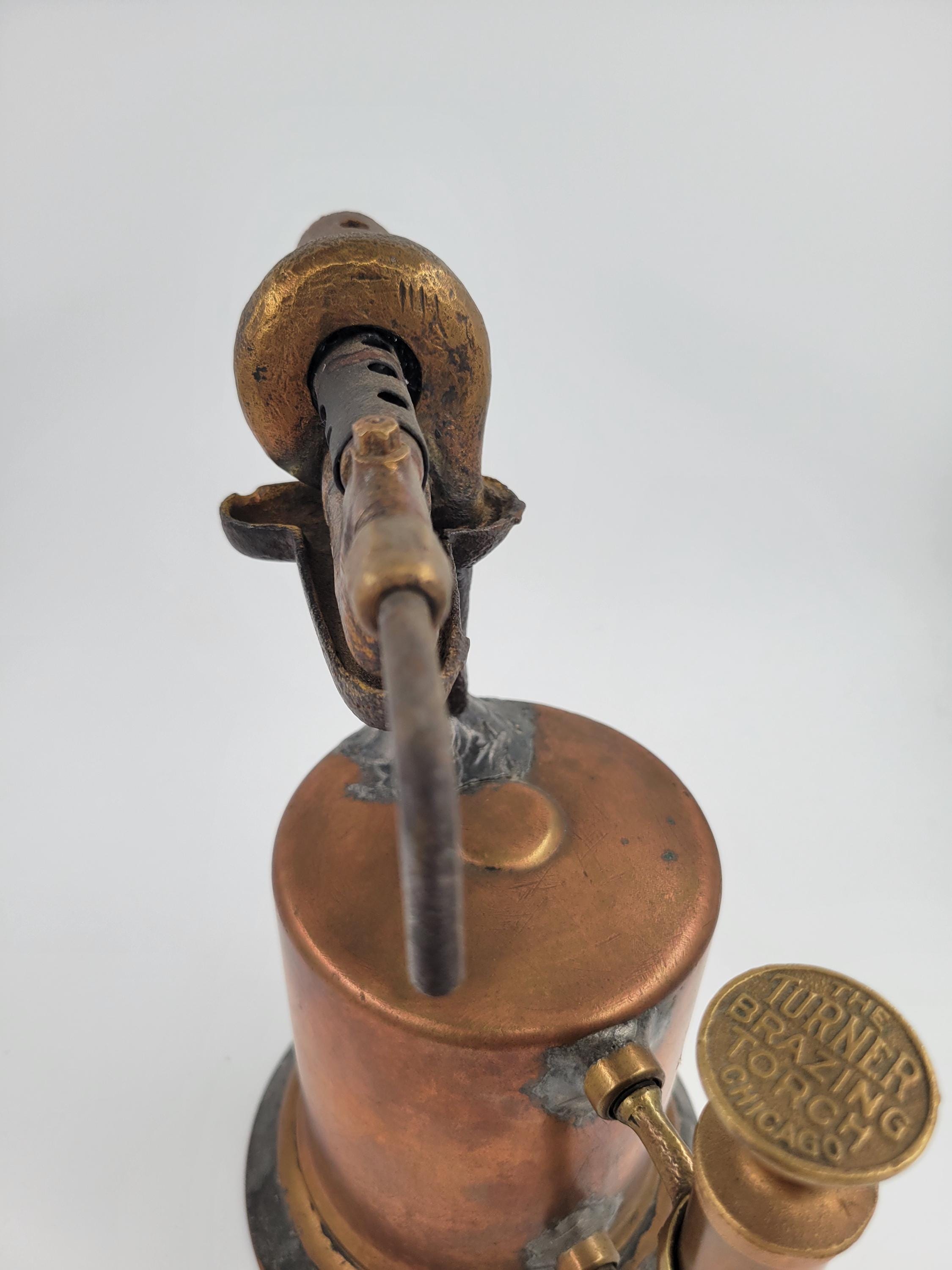 Vintage Turner Blow Torch | Antique Bronze Torch - Etsy
