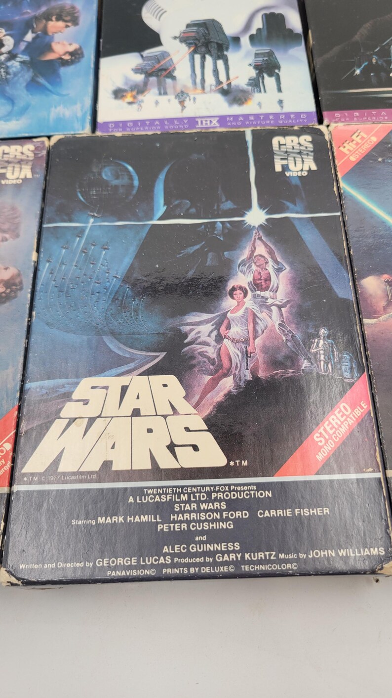 STAR WARS VHS Tapes - Etsy