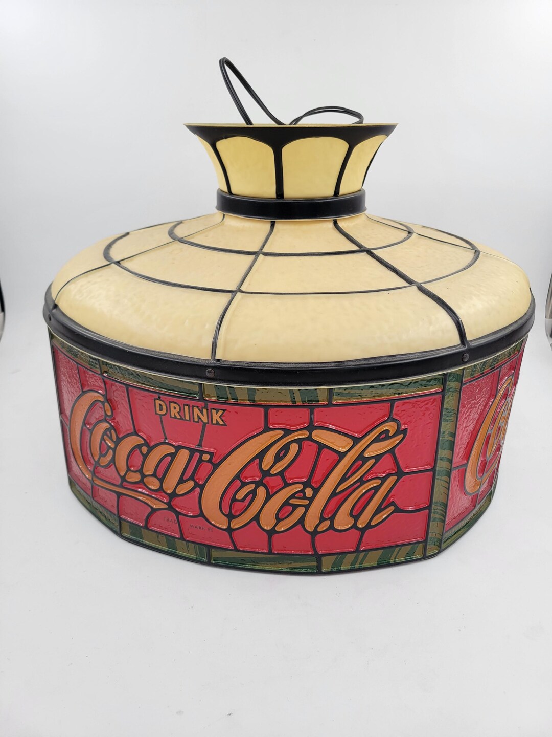 Coca-cola "tiffany Style" Coke Hanging Bar Light - Etsy