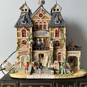 Vintage Halloween House Lemax Spookytown Collection All Hallows ...