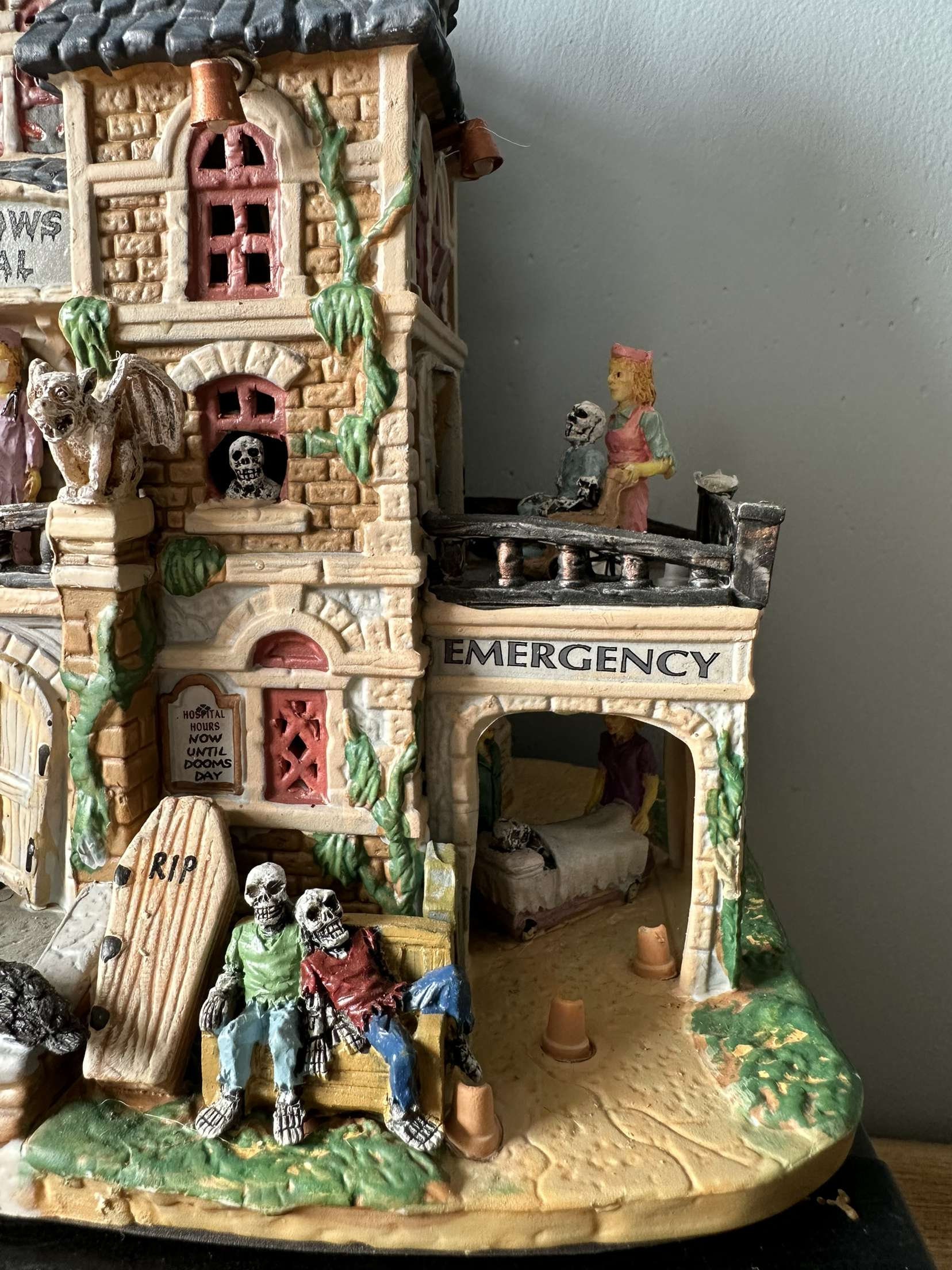 Vintage Halloween House Lemax Spookytown Collection All Hallows ...