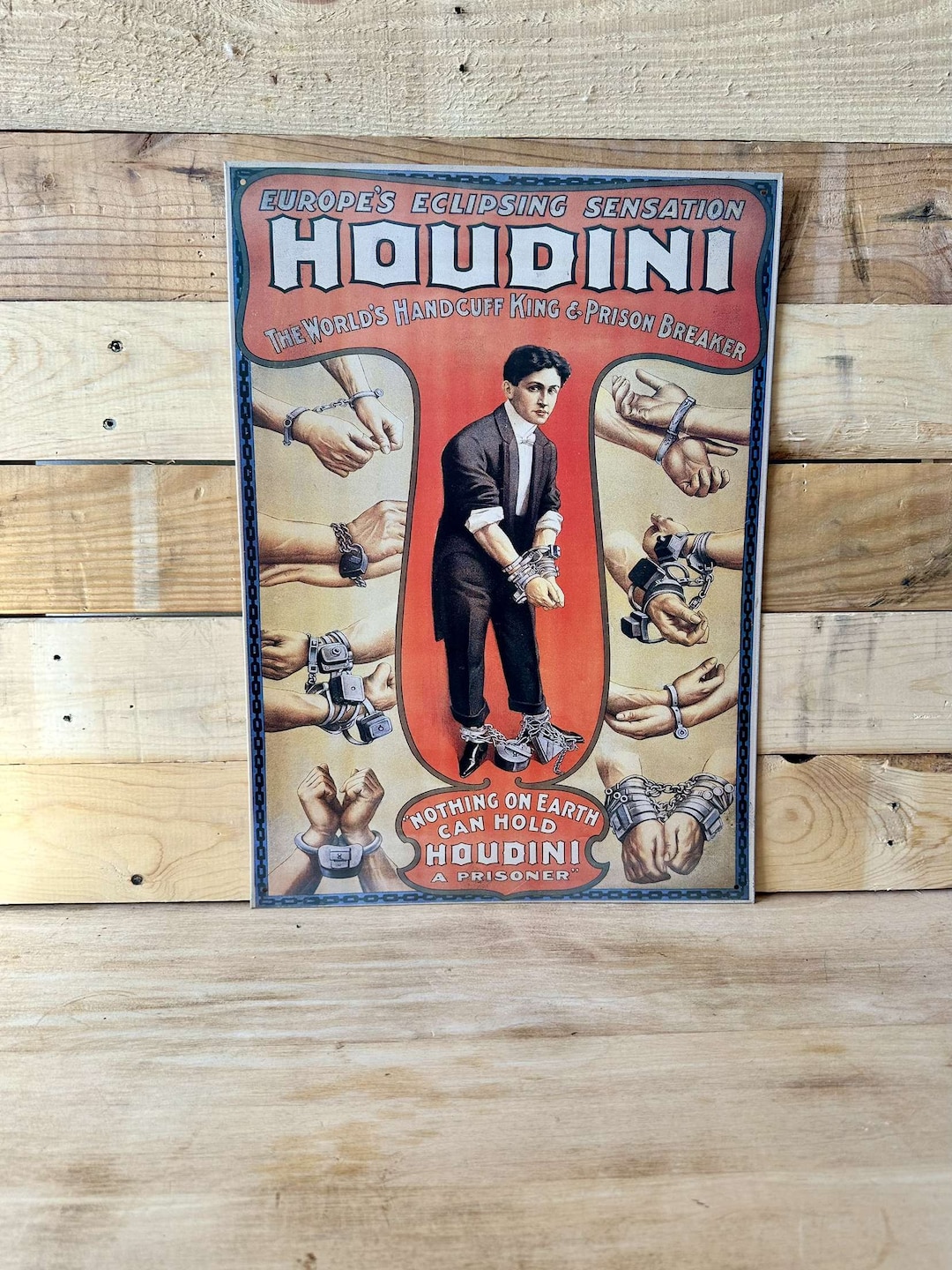 Vintage Metal Sign Houdini Vintage Circus Sign - Etsy