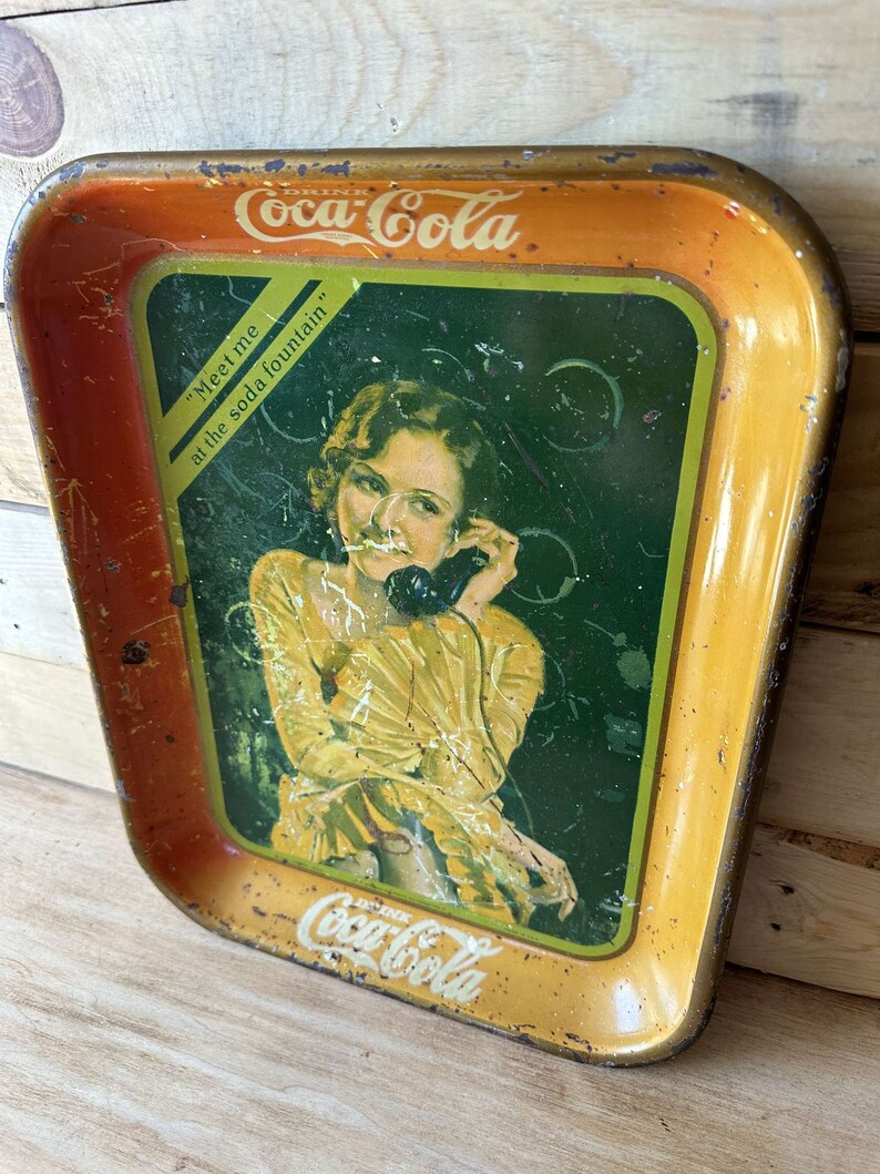 Vintage Coca-cola Serving Tray | Collectable Coca-cola - Etsy
