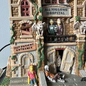 Vintage Halloween House Lemax Spookytown Collection All Hallows ...