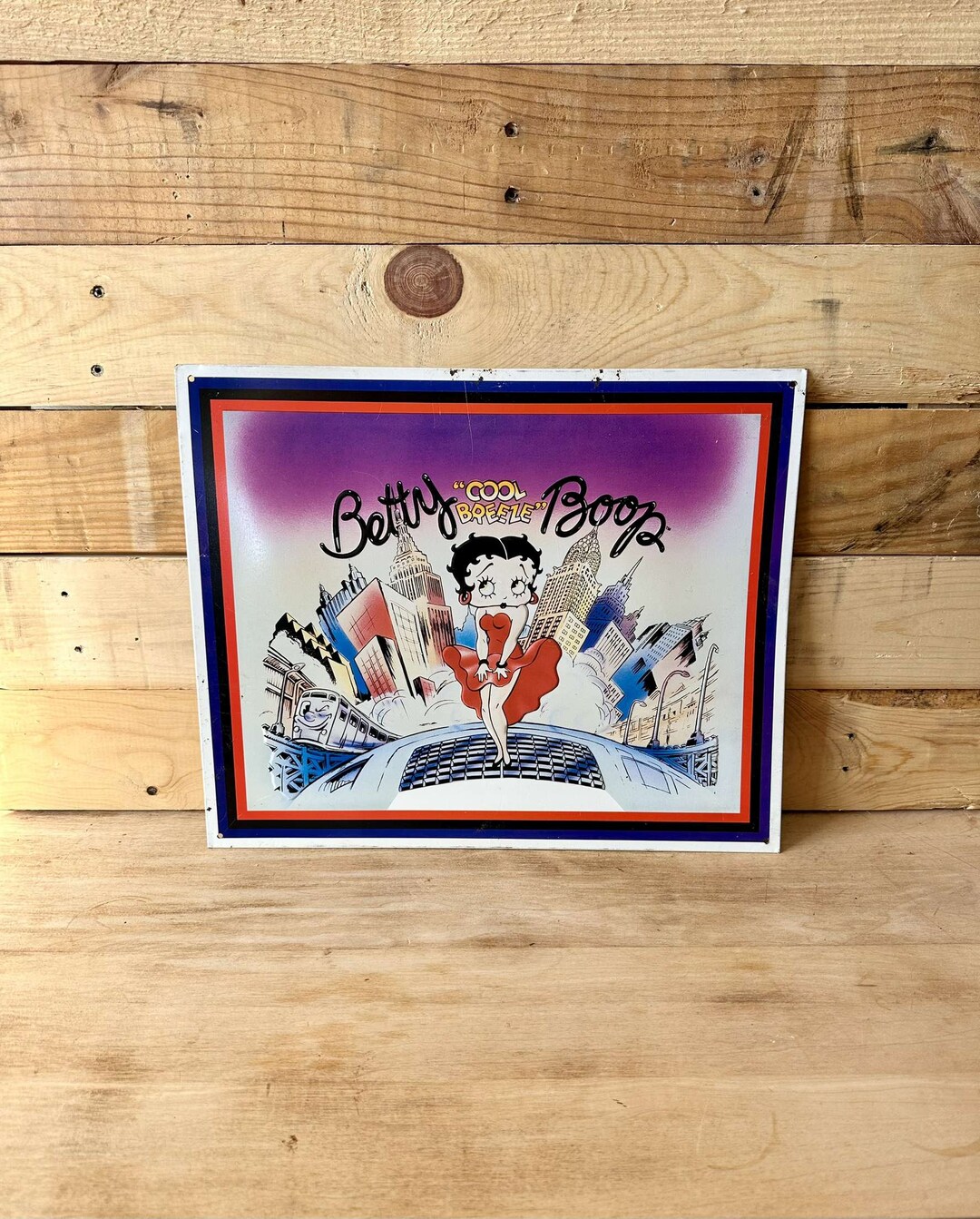 Vintage Metal Sign Betty Boop Sign - Etsy