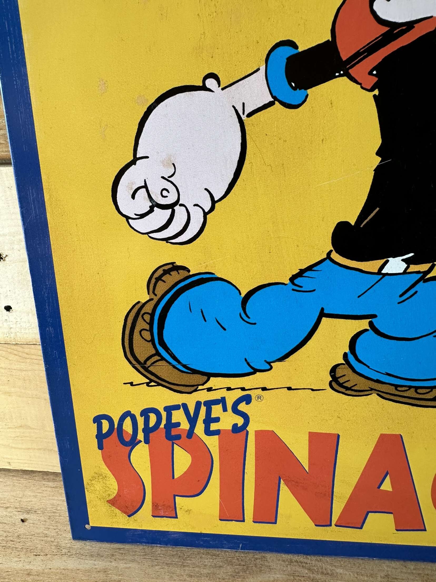 Vintage Metal Sign Popeye the Sailor Man - Etsy