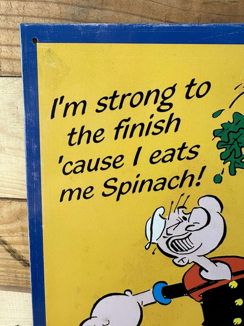 Vintage Metal Sign | Popeye the Sailor Man - Etsy