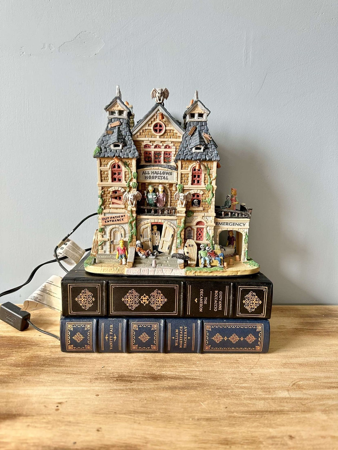 Vintage Halloween House Lemax Spookytown Collection All Hallows ...