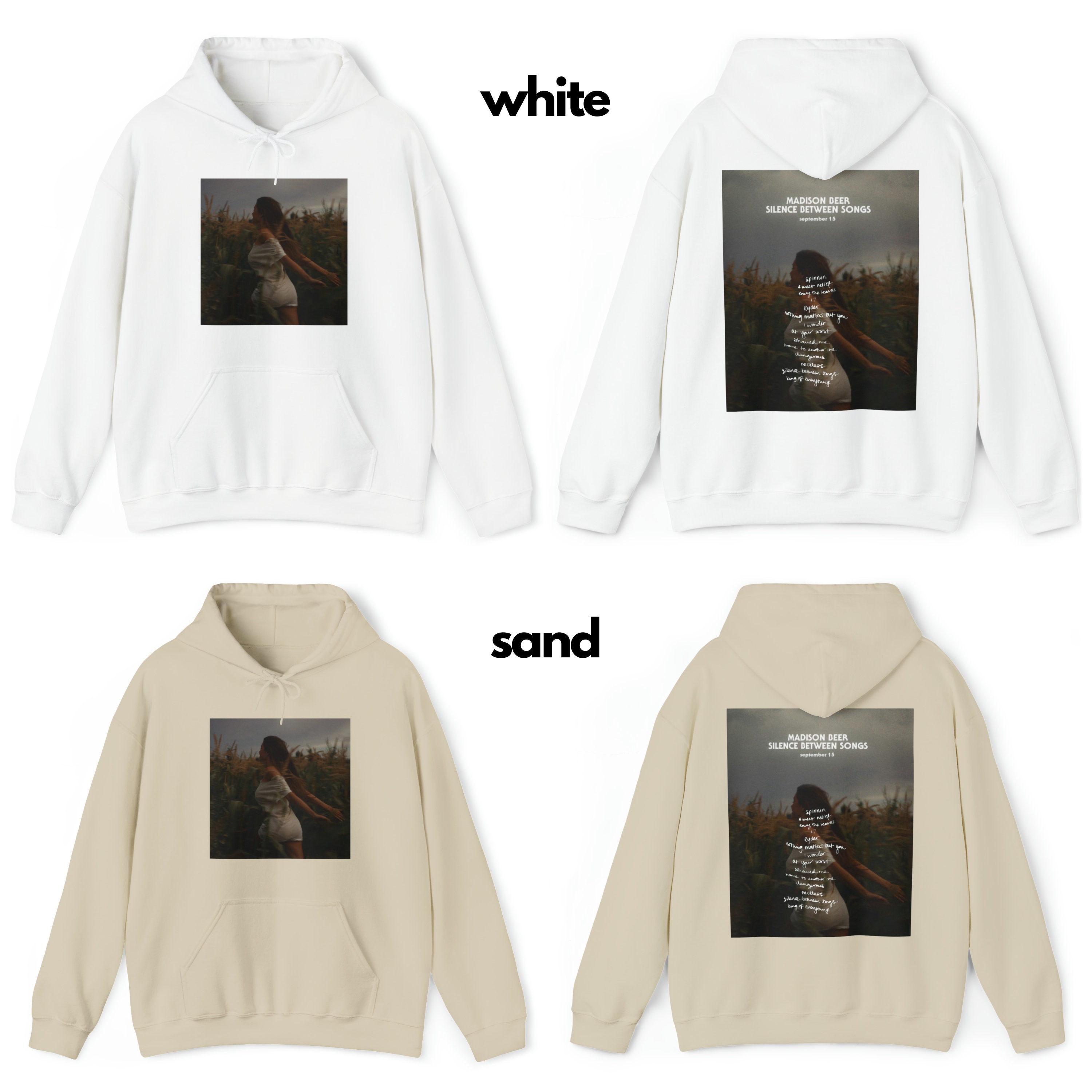 Silence Between Songs Madison Merch Hoodie, the Spinnin Tour Merch ...