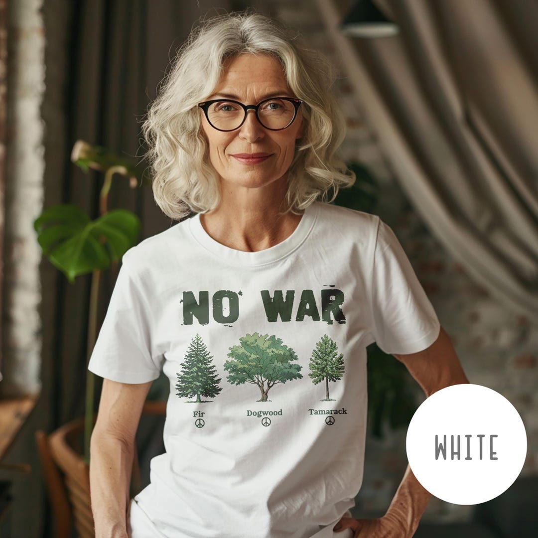 Anti-war Peace Sign T-shirt | FDT Trees Protest Graphic Tee - Etsy