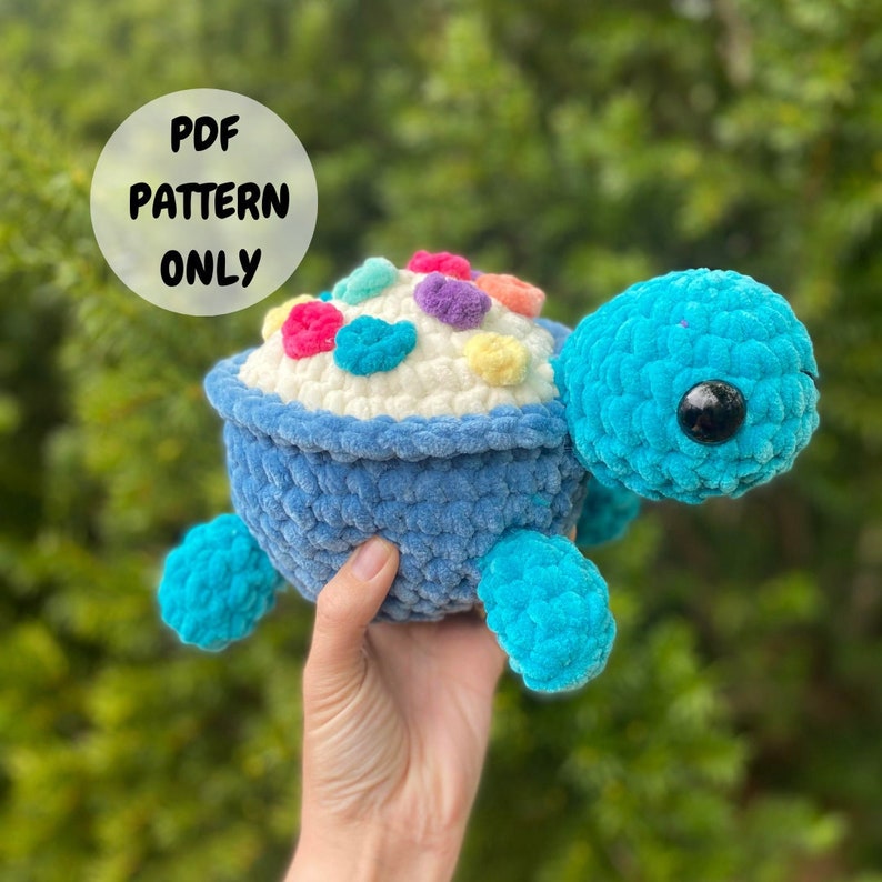 Cereal Bowl Turtle (Instant Download) - Etsy