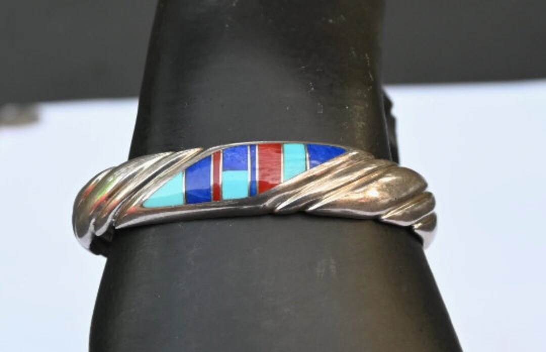 Segura Knifewing & Ray Tracey Cuff Bracelet Navajo and Apache Sterling ...